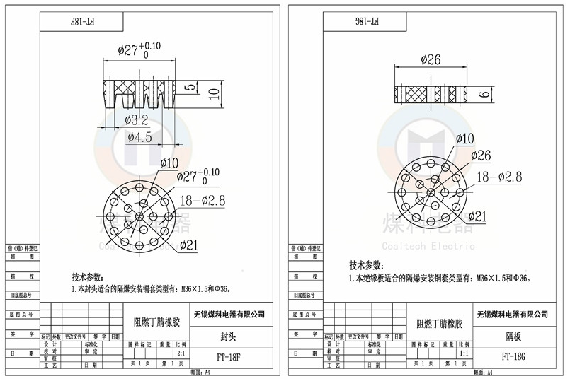 JZ30-220-M36 隔爆型穿墙端子-JZ隔爆穿墙端子(含同轴线)-无锡煤科电器有限公司-无锡煤科电器有限公司